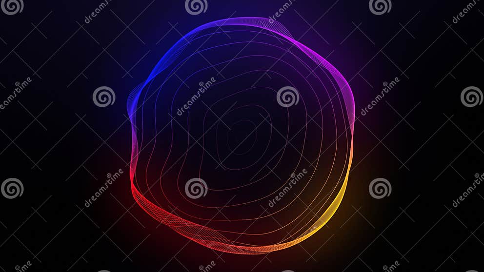 Abstract Circle Animation with Geometric Ripple Effect for Intro and ...