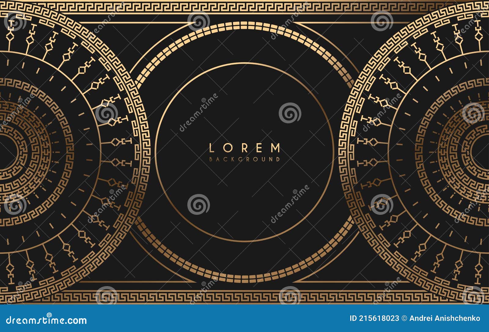 Abstract Circle Aztec Style Pattern Background Stock Vector ...