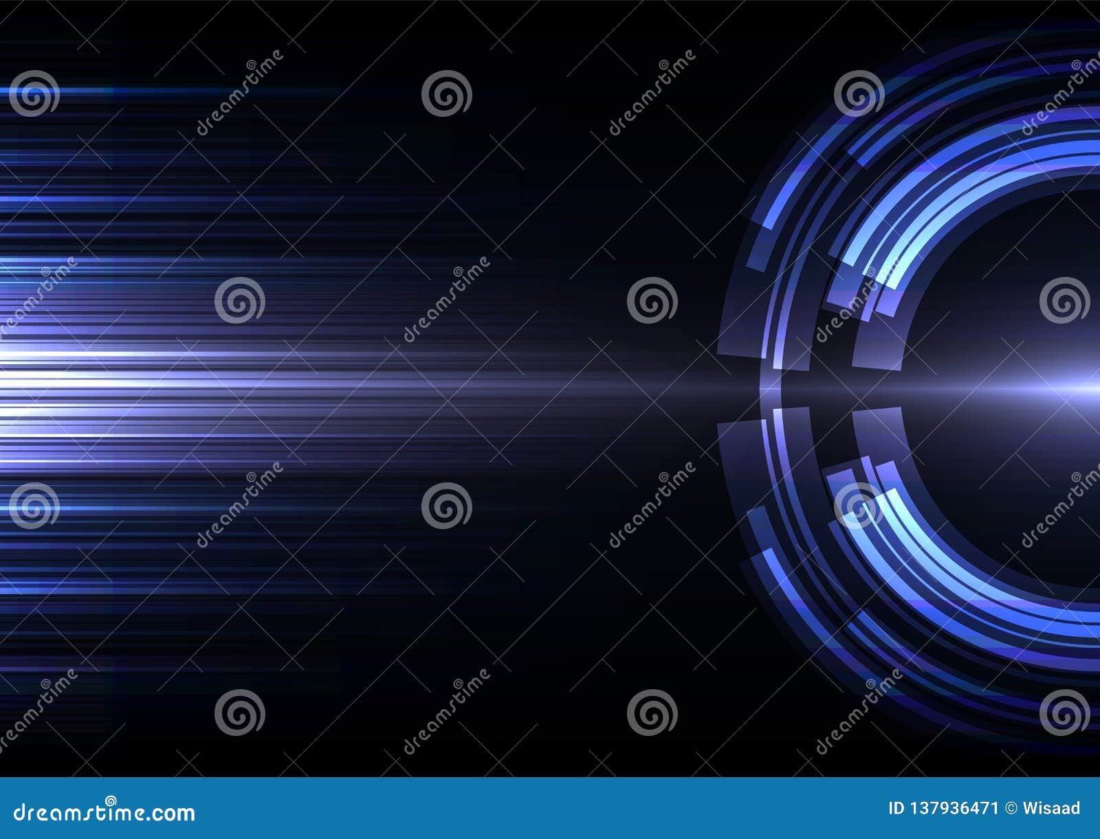 Circle Digital Abstract Layer Background Stock Vector - Illustration of ...