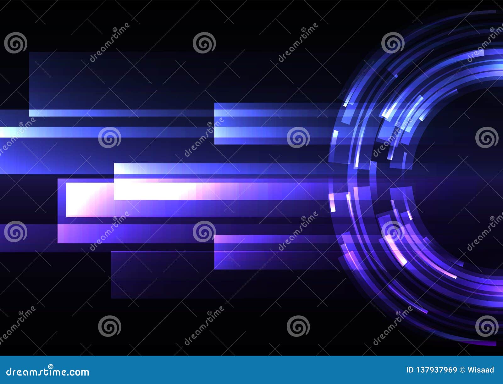 Circle Digital Abstract Layer Background Stock Vector - Illustration of ...