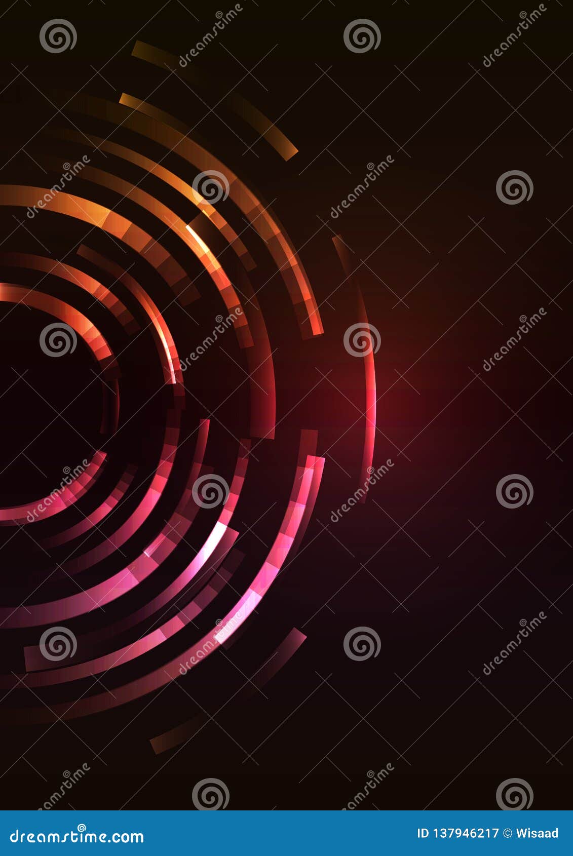 Circle Digital Abstract Layer Background Stock Vector - Illustration of ...