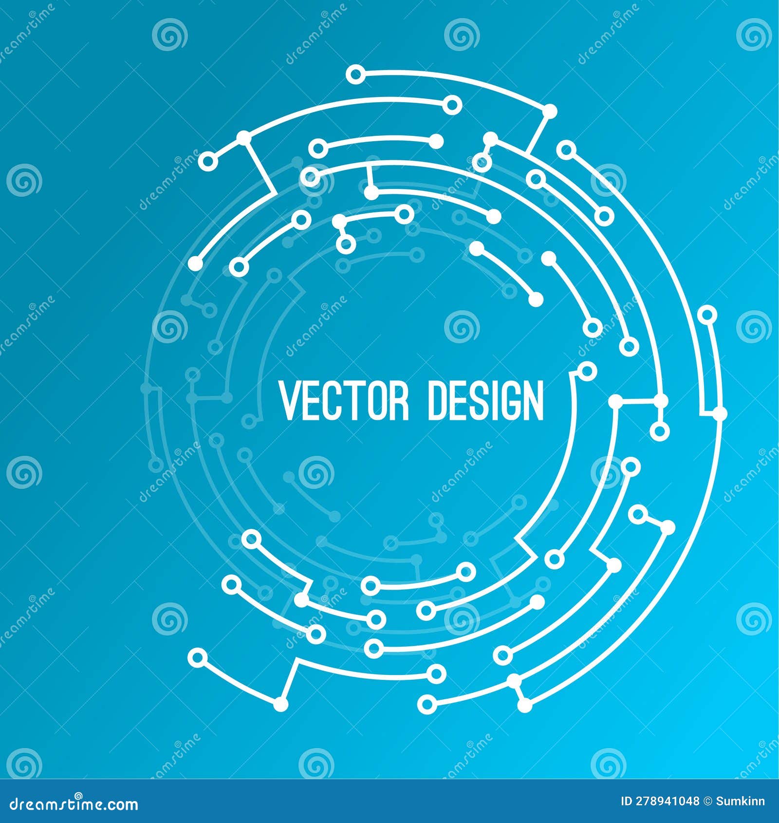 Abstract circle banner stock vector. Illustration of motherboard ...