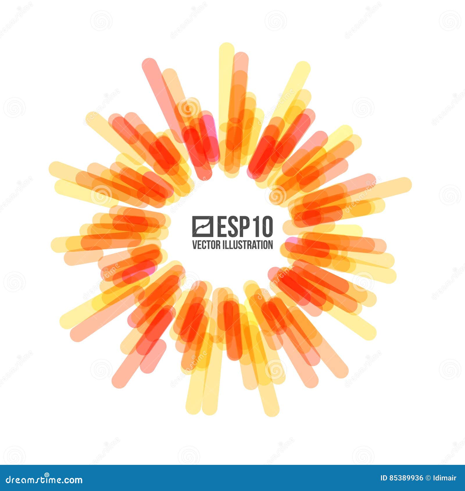Abstract Circle Banner. Stylized Firework Stock Vector - Illustration ...