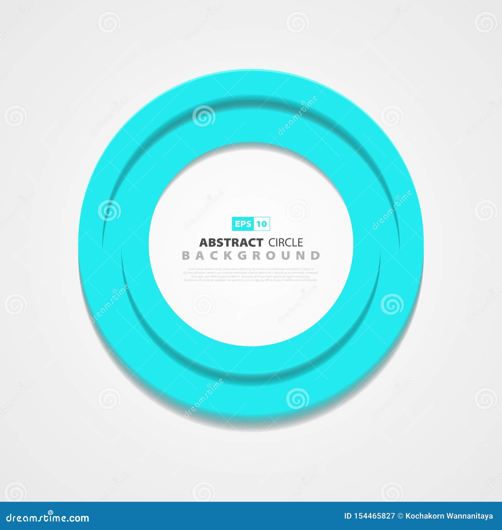 Abstract Circle Blue Cover Design Element. Illustration Vector Eps10 ...