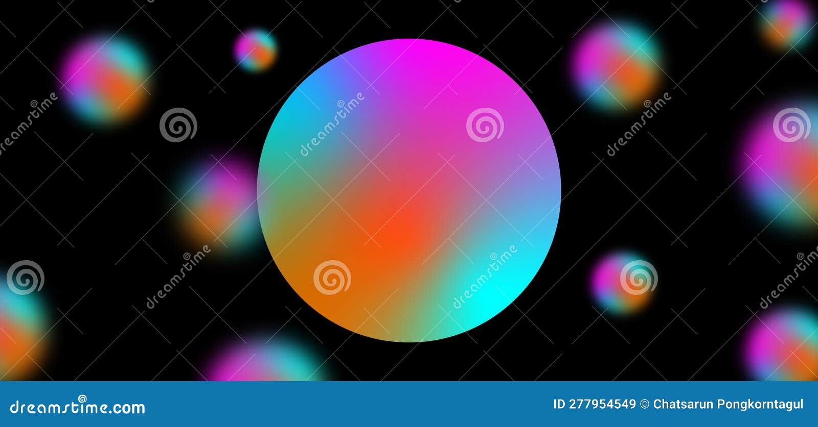 Abstract Circle Blur on Black Background Stock Vector - Illustration of ...