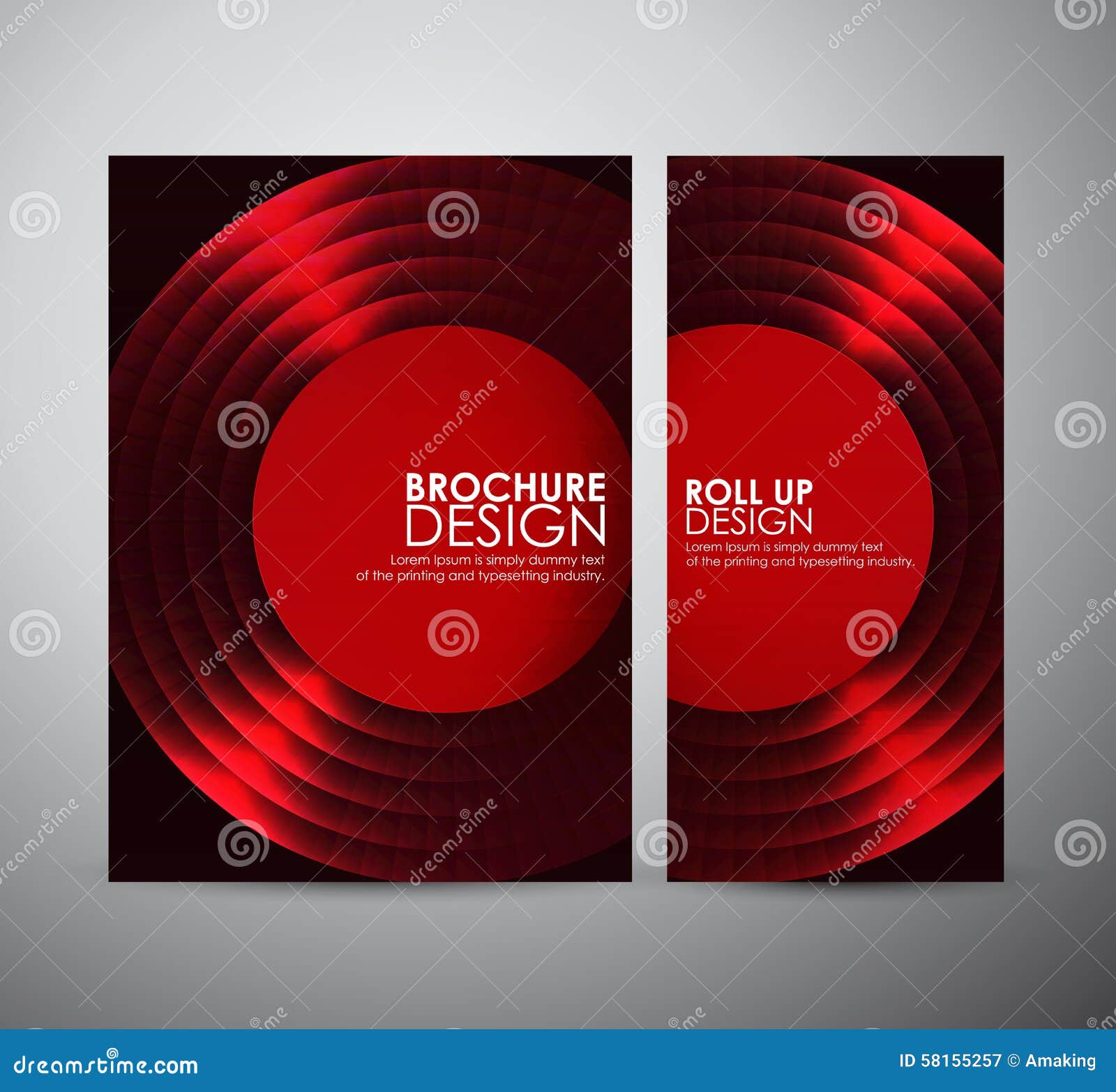 Abstract Circle. Brochure Business Design Template or Roll Up Stock ...