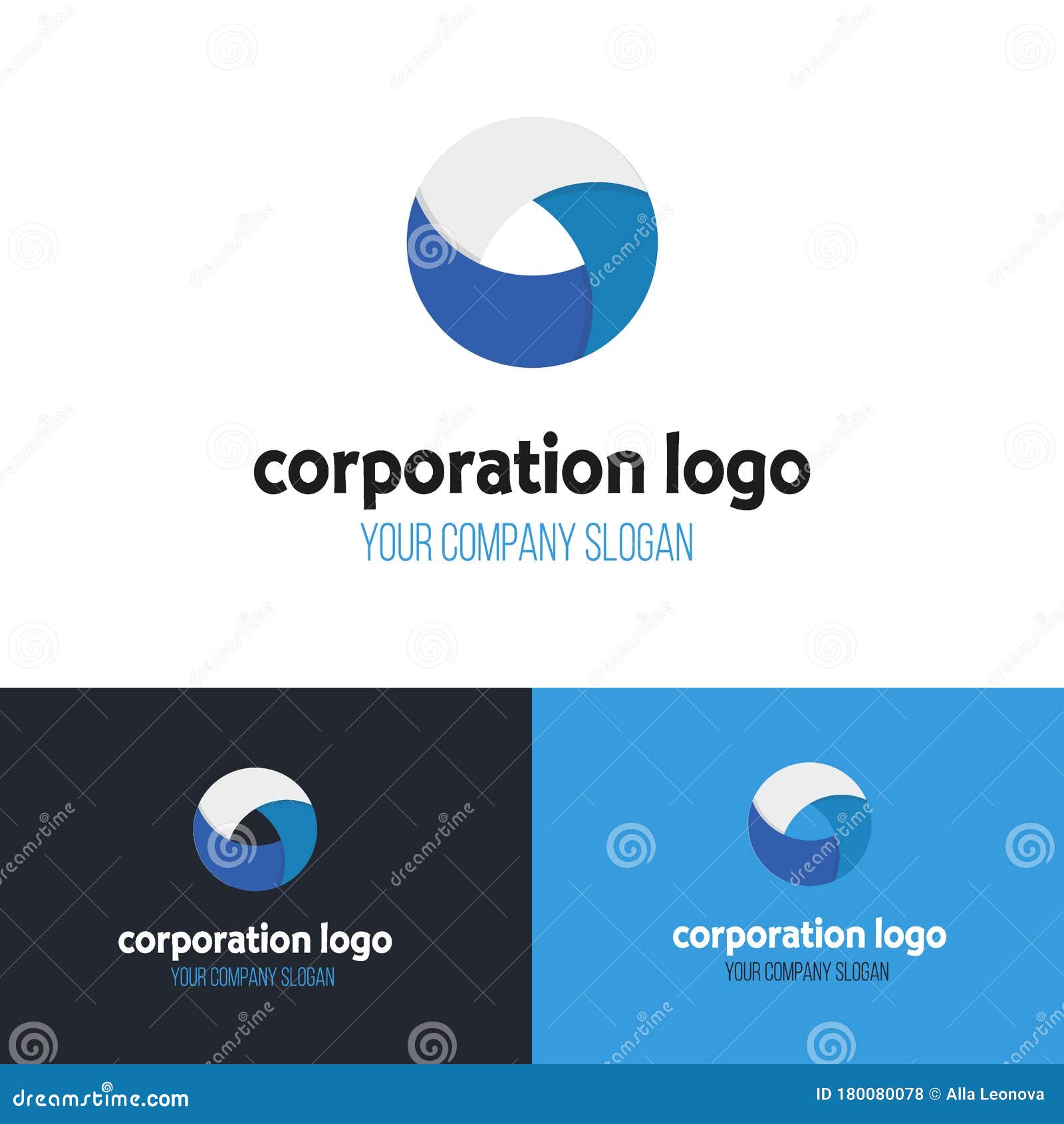 Abstract Circle Business Logo Template. Vector Design. Stock Vector ...