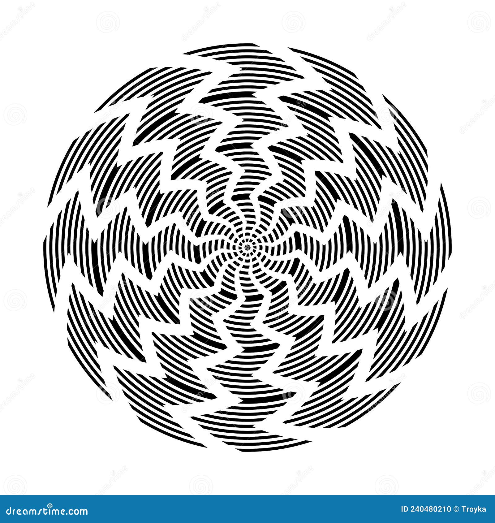 Abstract Circle Circular Rotation Pattern Stock Vector - Illustration ...