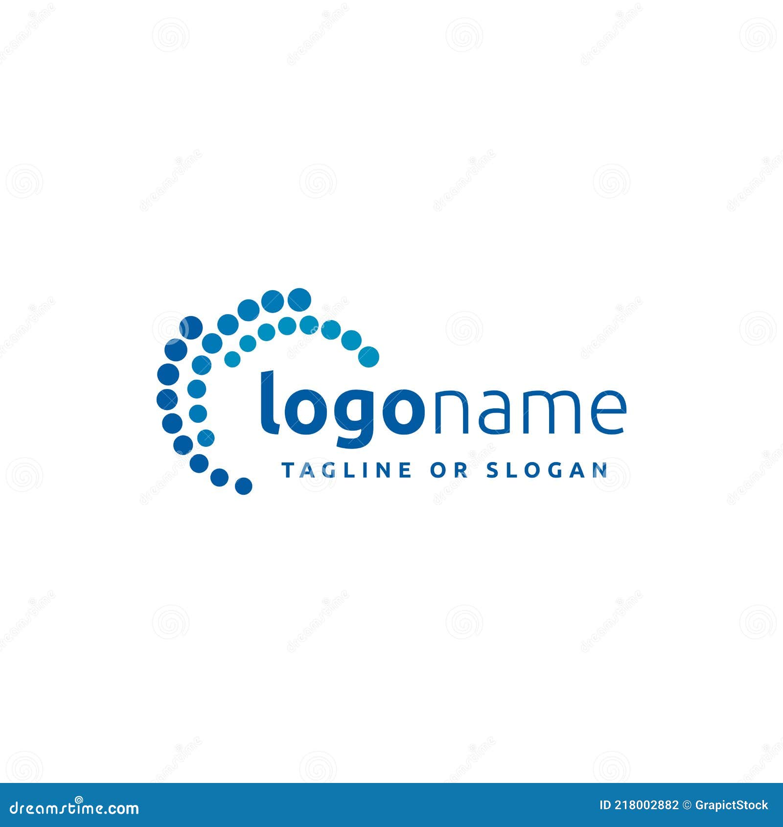 Abstract Circle Composition Logo Design Concept Stock Vector ...