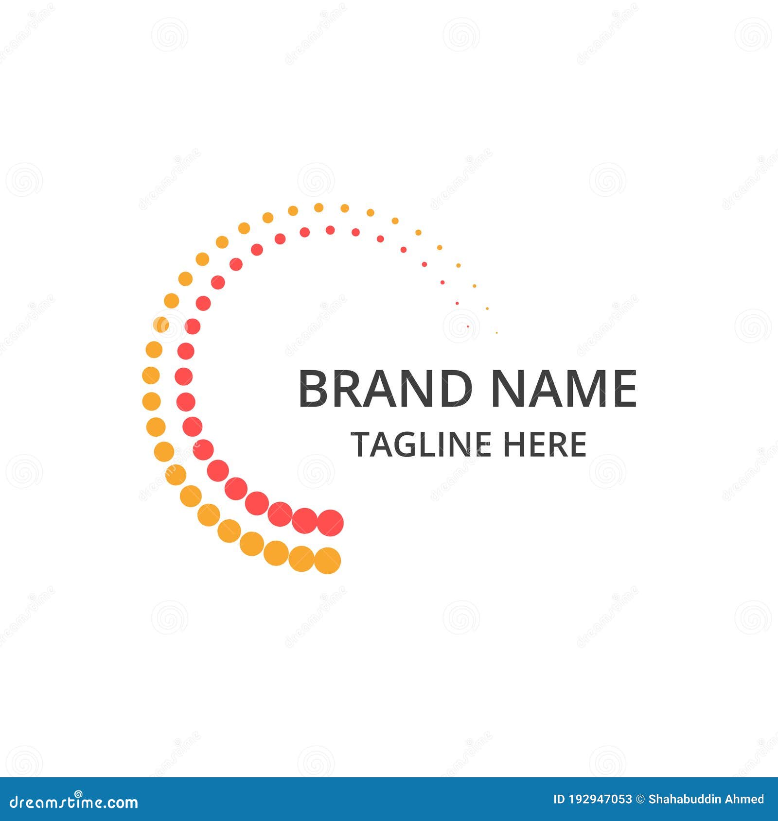 Abstract Circle Composition Logo Design Concept. Stock Illustration ...