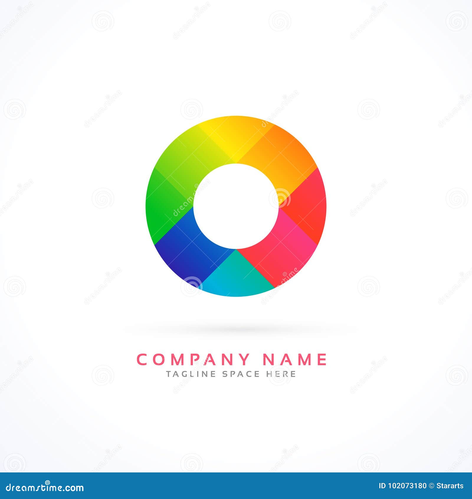 Abstract Circle Concept Logo Stock Vector - Illustration of colorful ...
