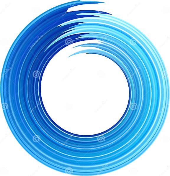 Abstract Circle with Curve Blue Brush Stroke Texture Gradient Stock ...