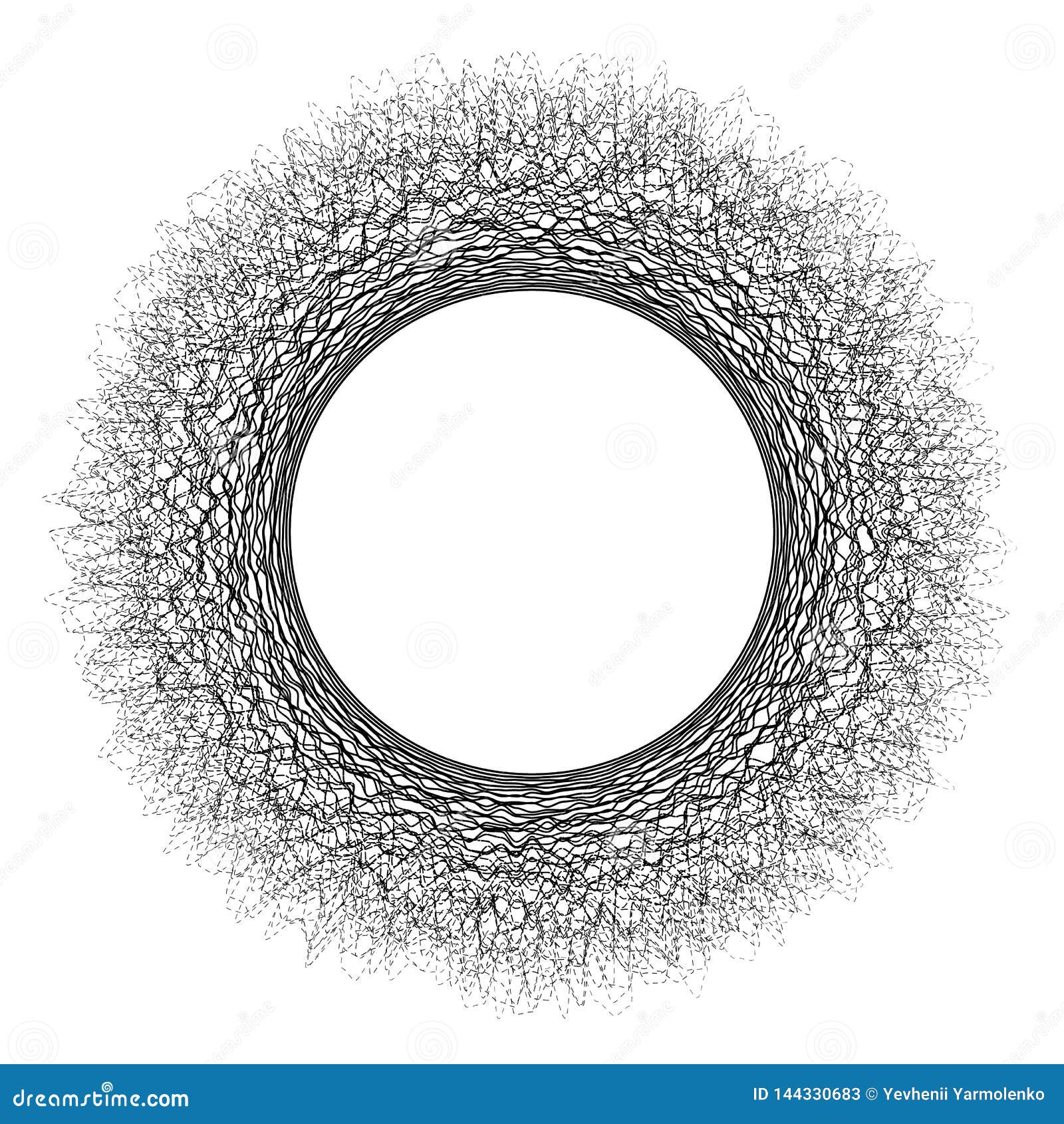 Abstract Circle with Curved Lines. Design Element for Business ...