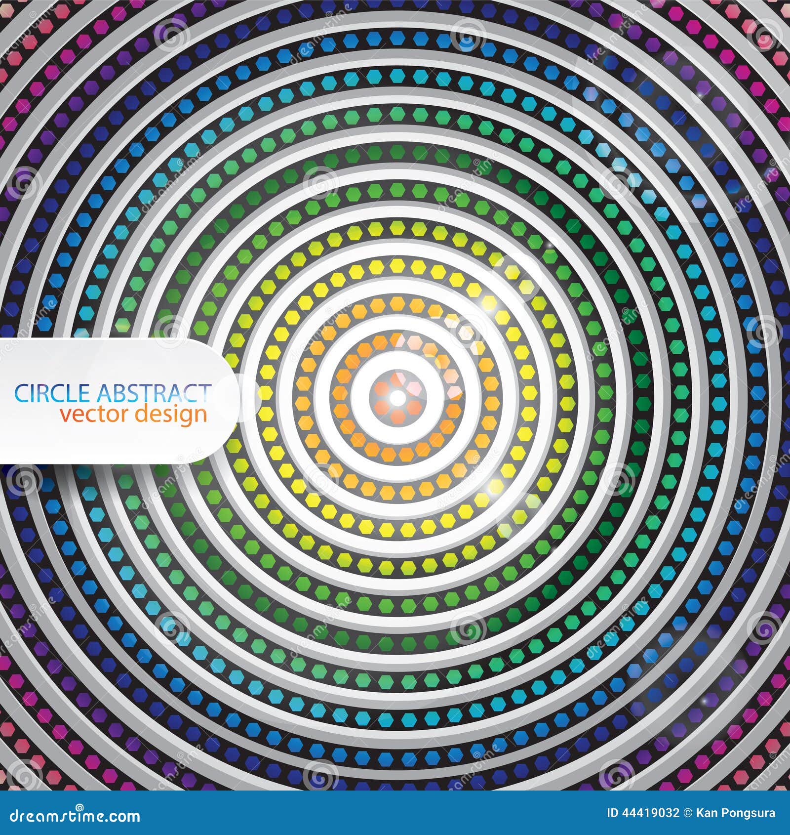Abstract circle design stock vector. Illustration of rainbow - 44419032