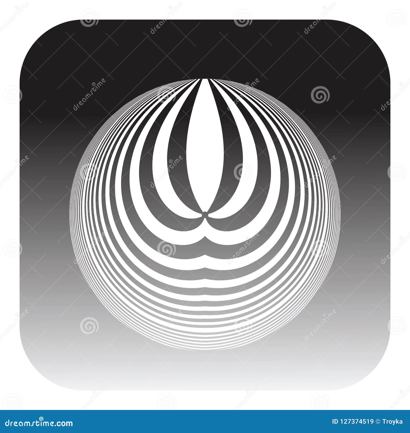 Abstract Circle Design Element. Stock Vector - Illustration of striped ...