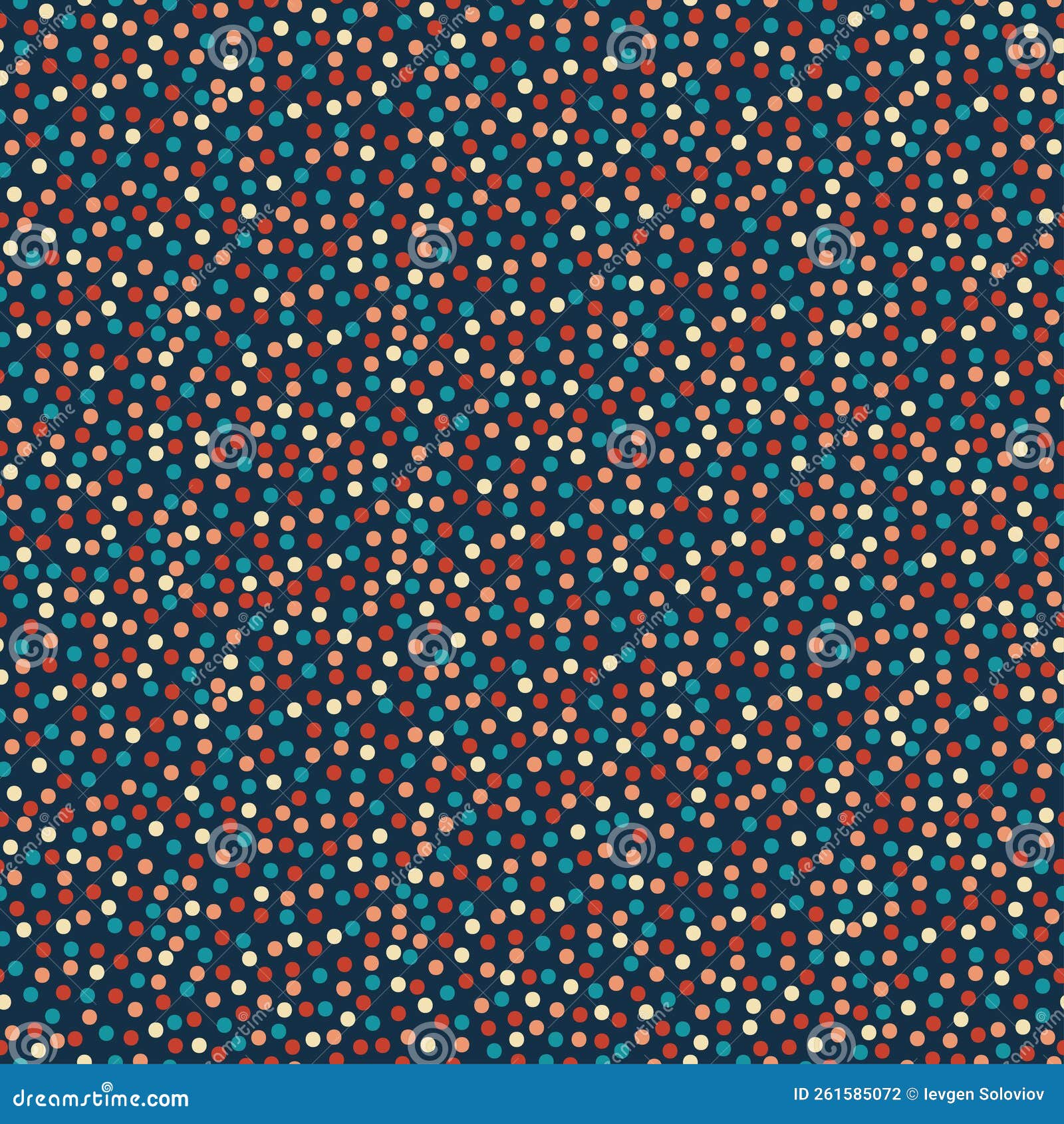 Abstract Cool Circles Seamless Design Pattern Stock Vector ...