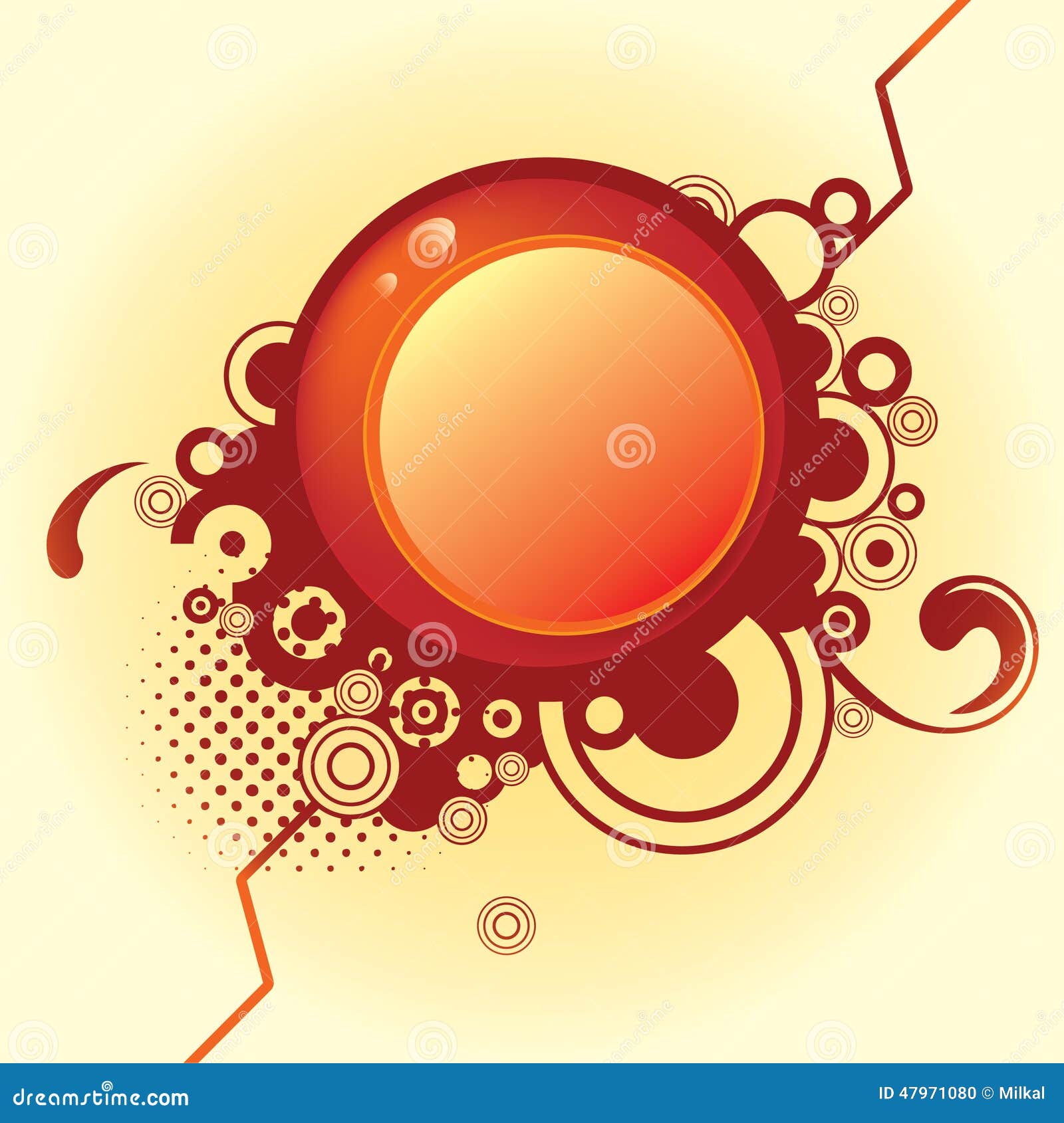 Abstract circle design stock vector. Illustration of arts - 47971080