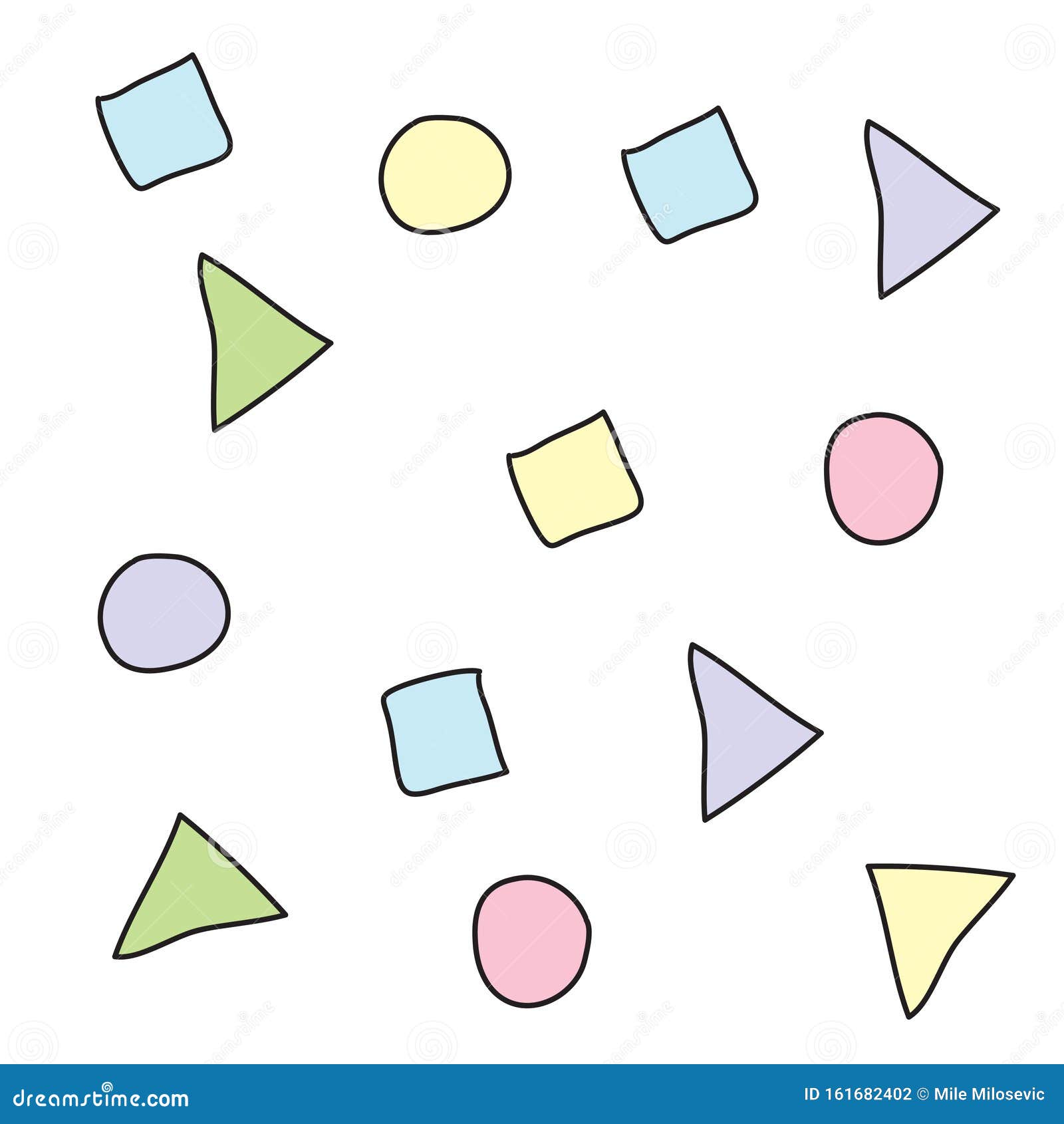 Abstract Circle, Dot, Cube Triangle Pattern Background, Vector Graphic ...