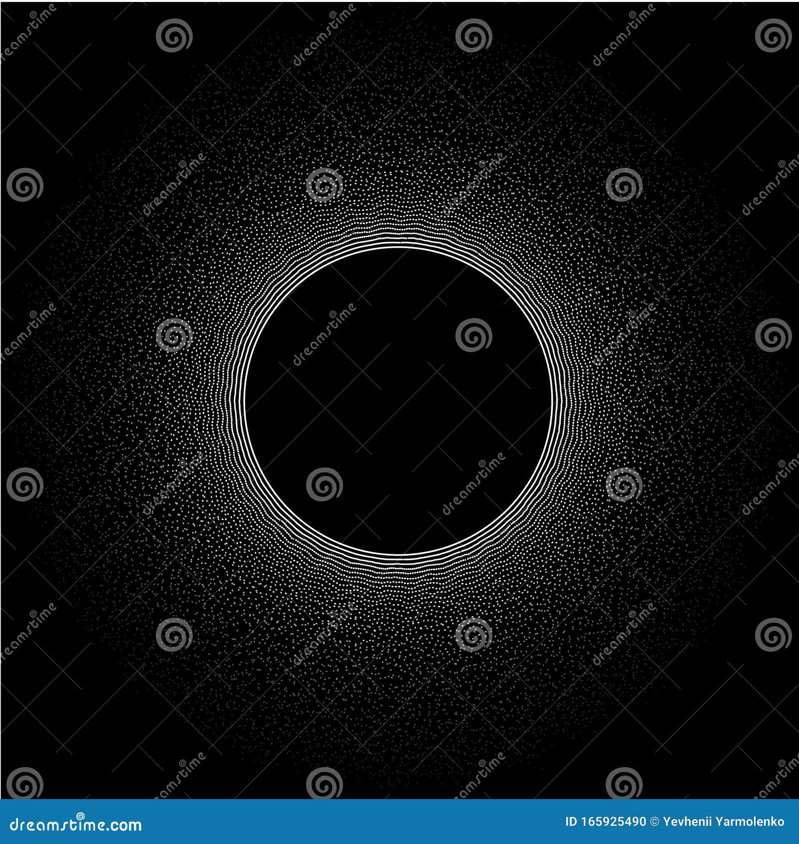 Abstract Circle Dust Particles. Stipple Background. Vector Illustration ...