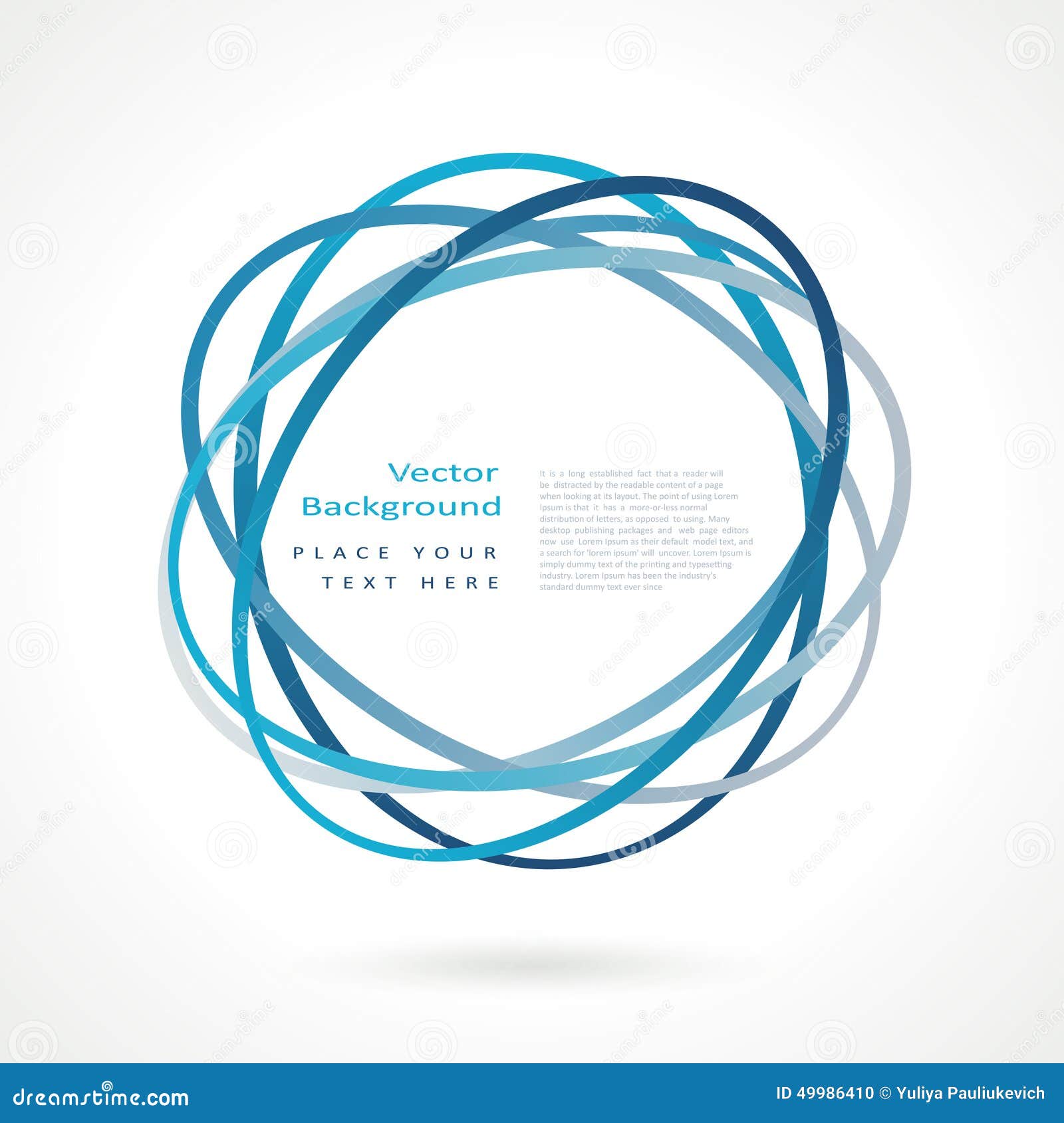 Abstract circle frame stock vector. Illustration of energy - 49986410