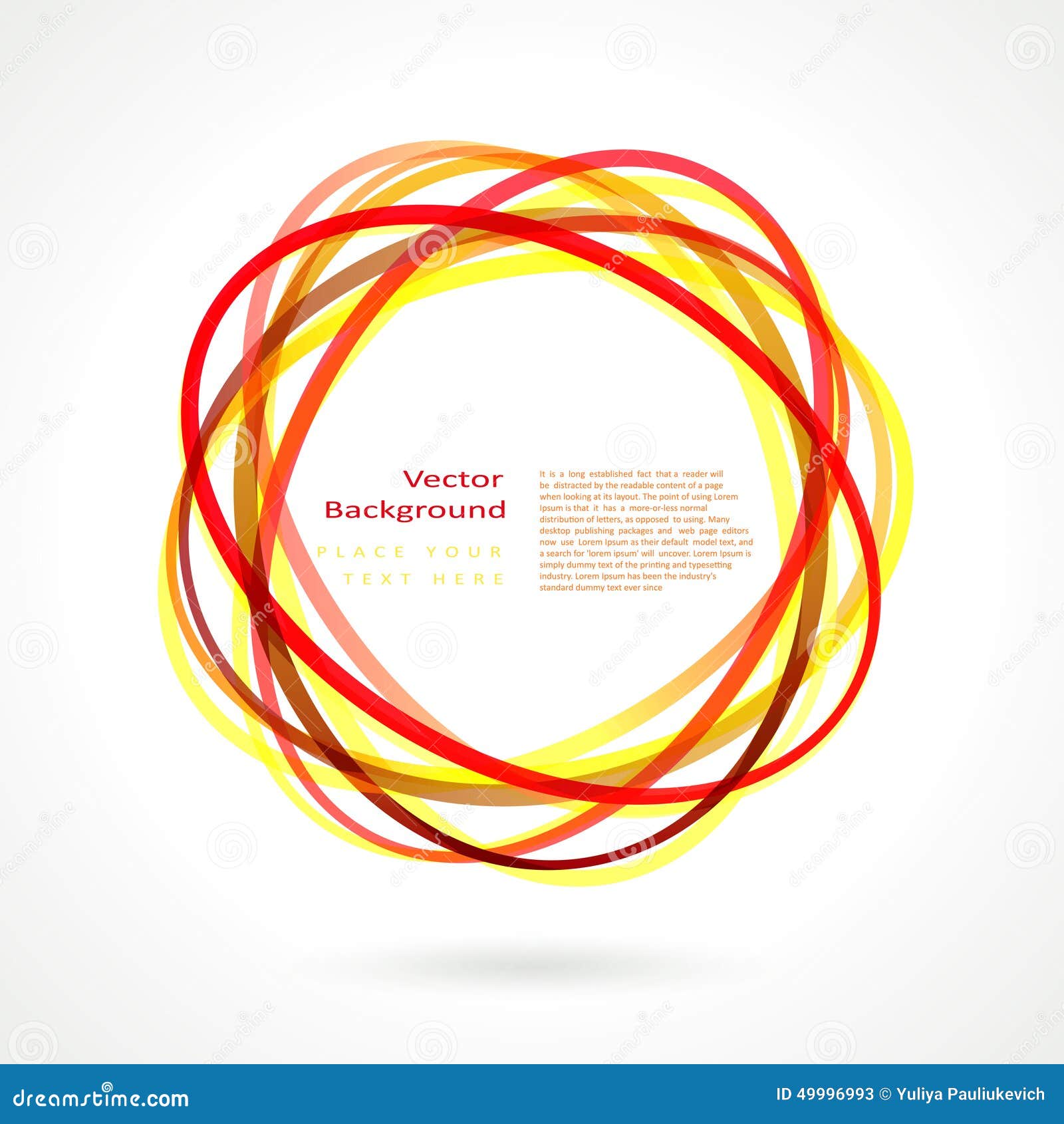 Abstract circle frame stock vector. Illustration of energy - 49996993