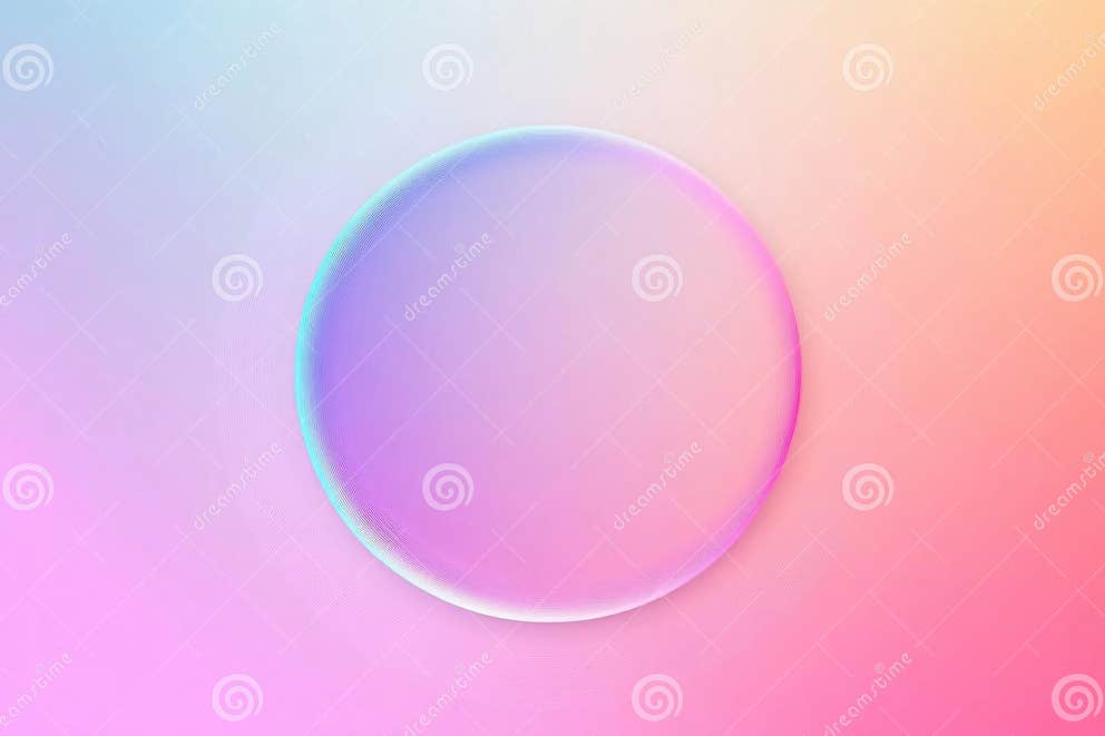 Abstract Circle with Gradient Colors - Minimalist Geometric Design ...