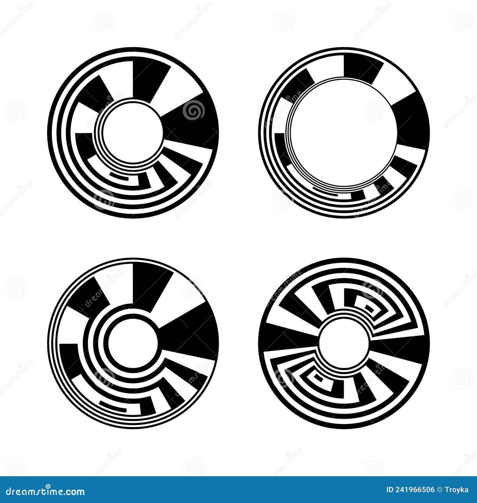 Abstract Circle Graphic Elements for Design Stock Vector - Illustration ...