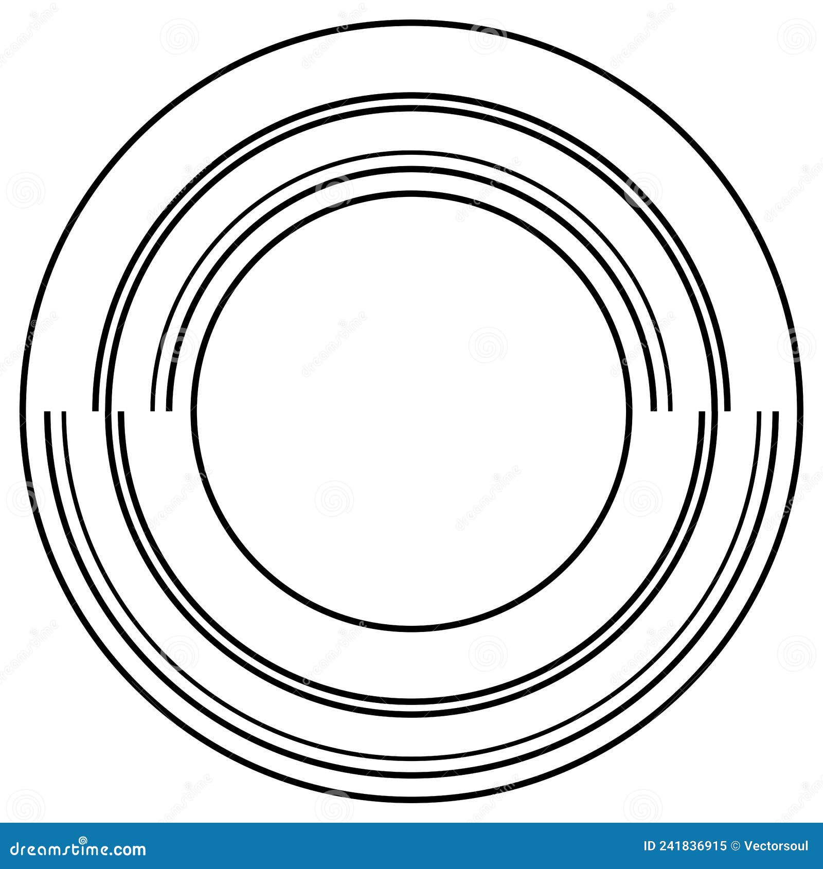 Abstract Circle Graphic. Geometric Circle, Ring Design Element Stock ...