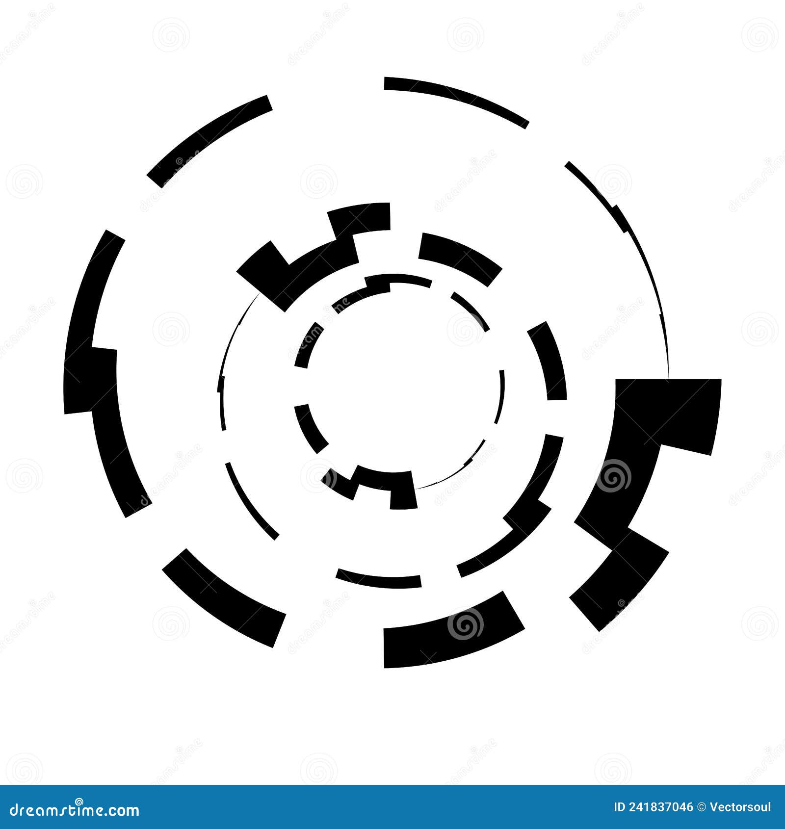 Abstract Circle Graphic. Geometric Circle, Ring Design Element Stock ...