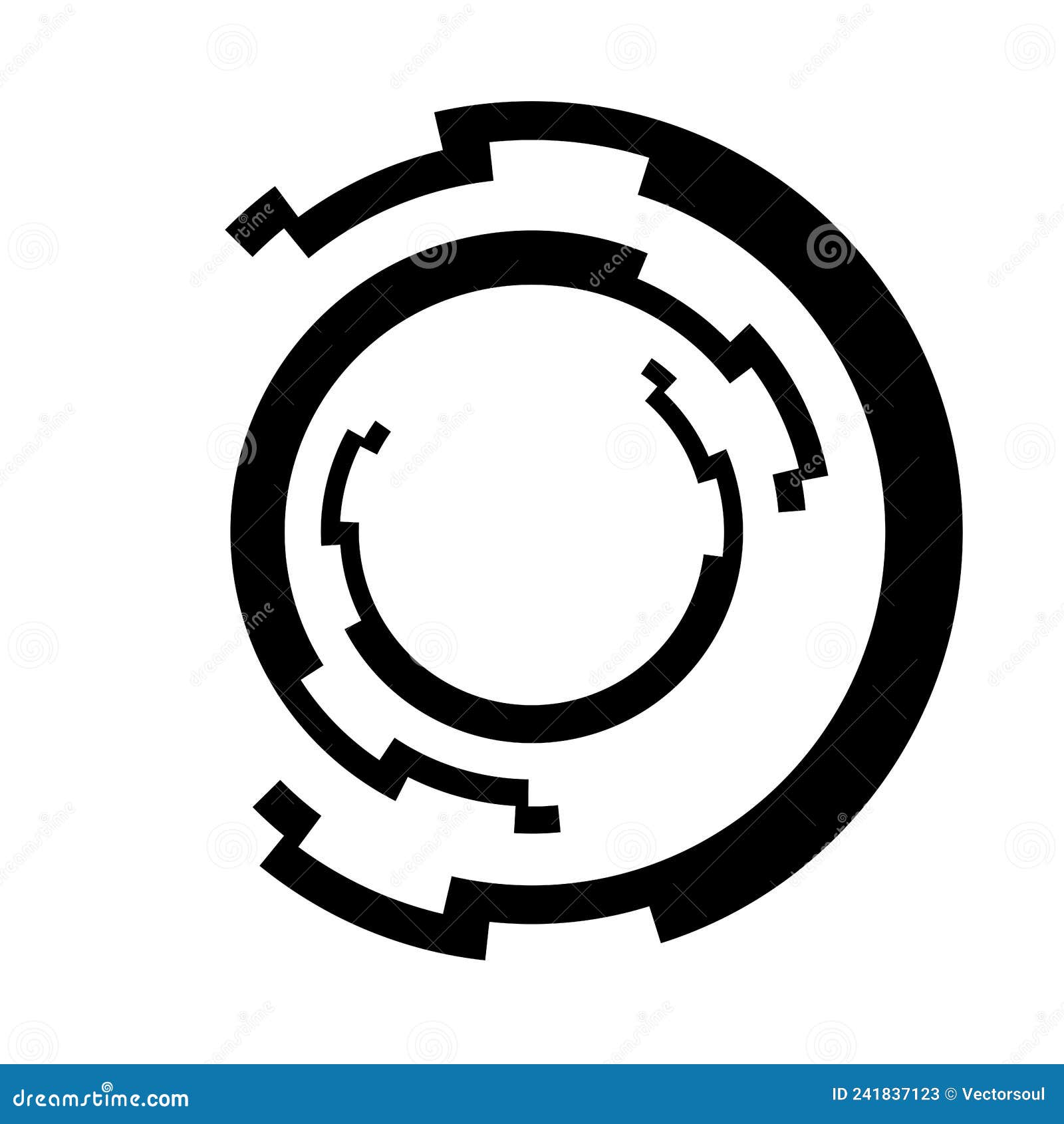 Abstract Circle Graphic. Geometric Circle, Ring Design Element Stock ...
