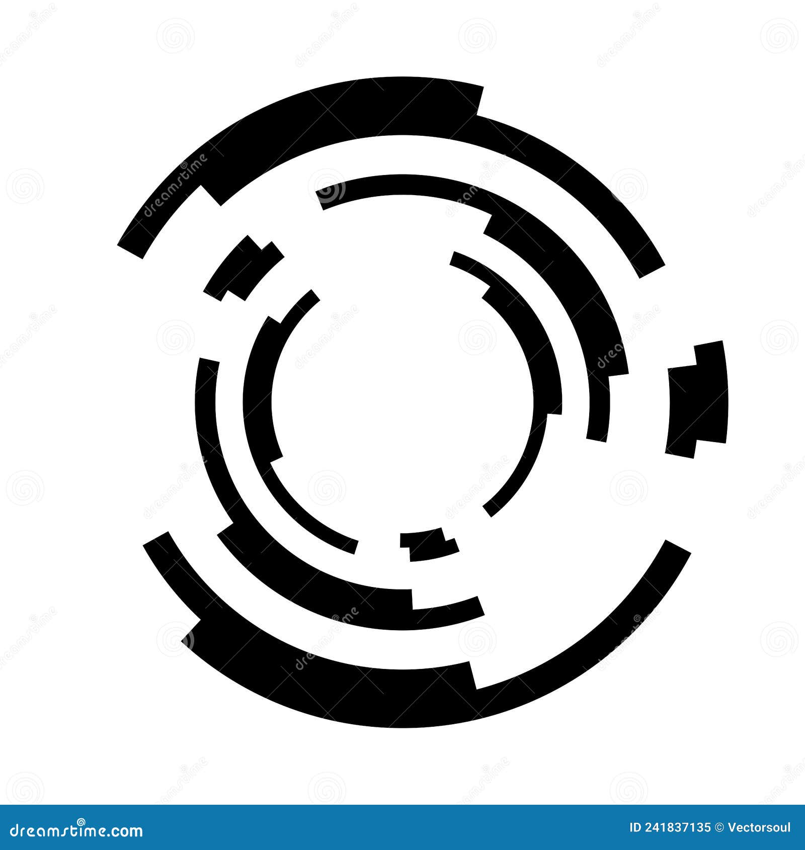 Abstract Circle Graphic. Geometric Circle, Ring Design Element Stock ...