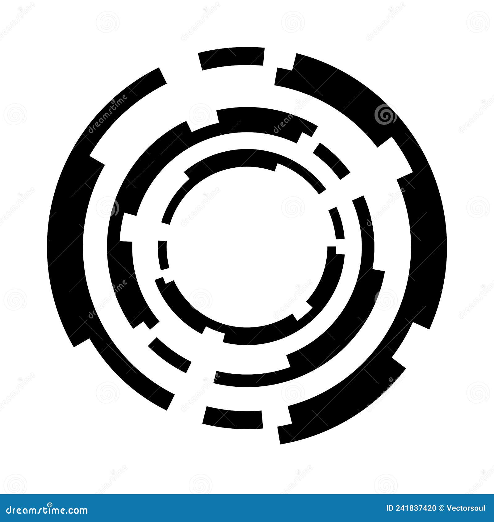 Abstract Circle Graphic. Geometric Circle, Ring Design Element Stock ...