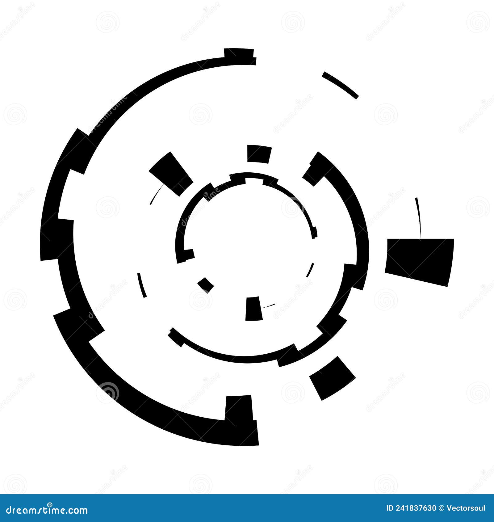 Abstract Circle Graphic. Geometric Circle, Ring Design Element Stock ...