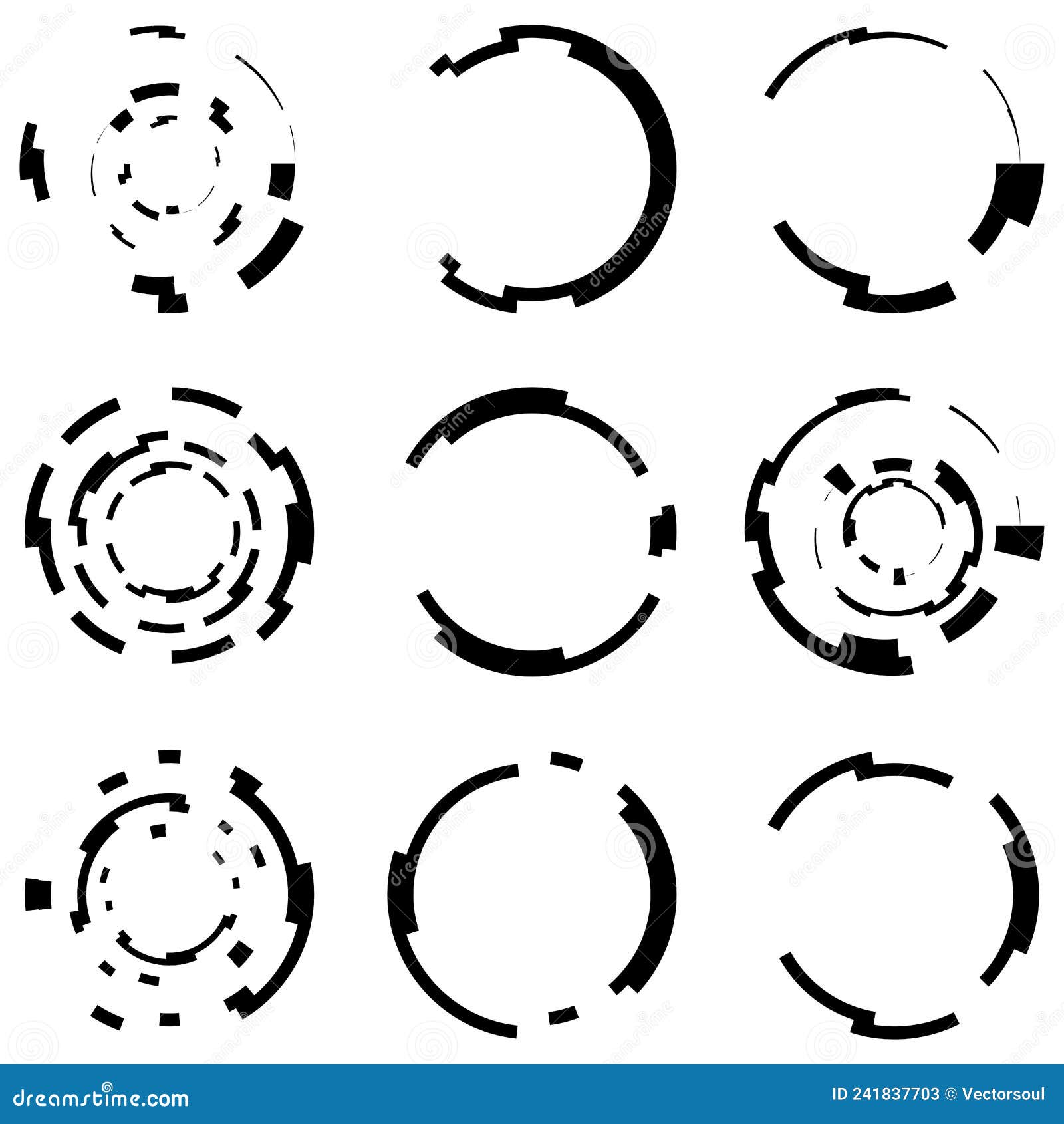 Abstract Circle Graphic. Geometric Circle, Ring Design Element Stock ...