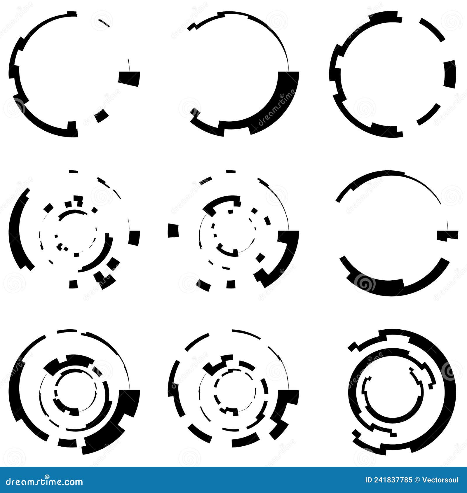 Abstract Circle Graphic. Geometric Circle, Ring Design Element Stock ...