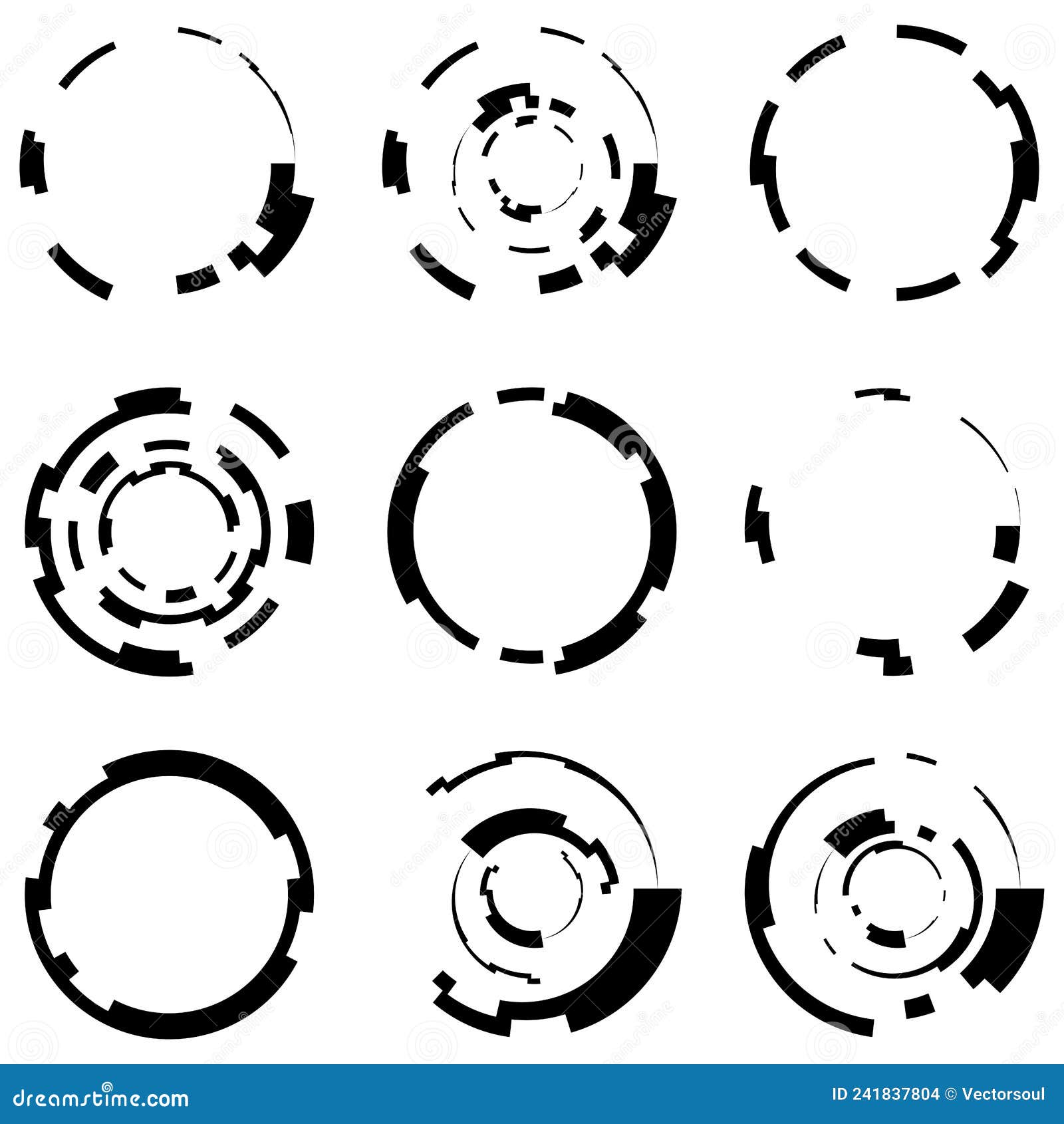 Abstract Circle Graphic. Geometric Circle, Ring Design Element Stock ...