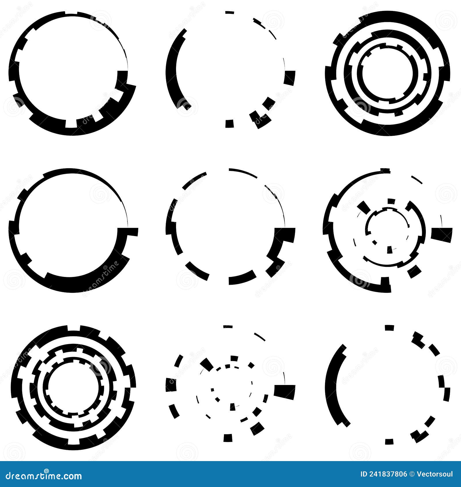 Abstract Circle Graphic. Geometric Circle, Ring Design Element Stock ...