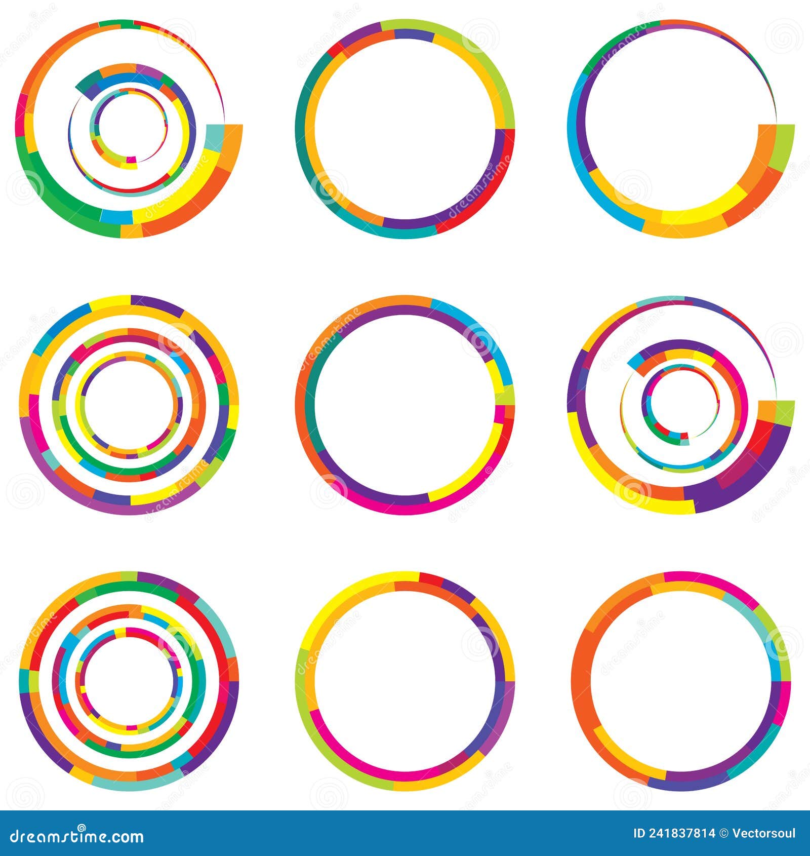 Abstract Circle Graphic. Geometric Circle, Ring Design Element Stock ...