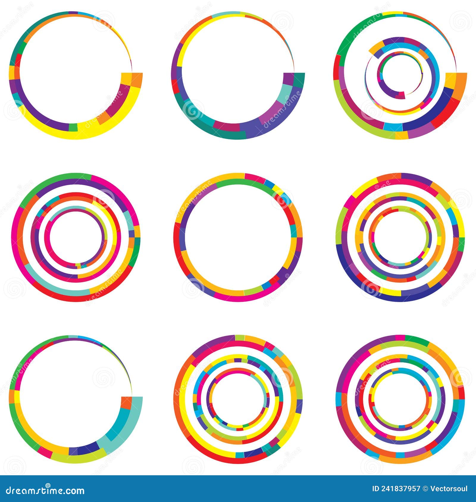 Abstract Circle Graphic. Geometric Circle, Ring Design Element Stock ...