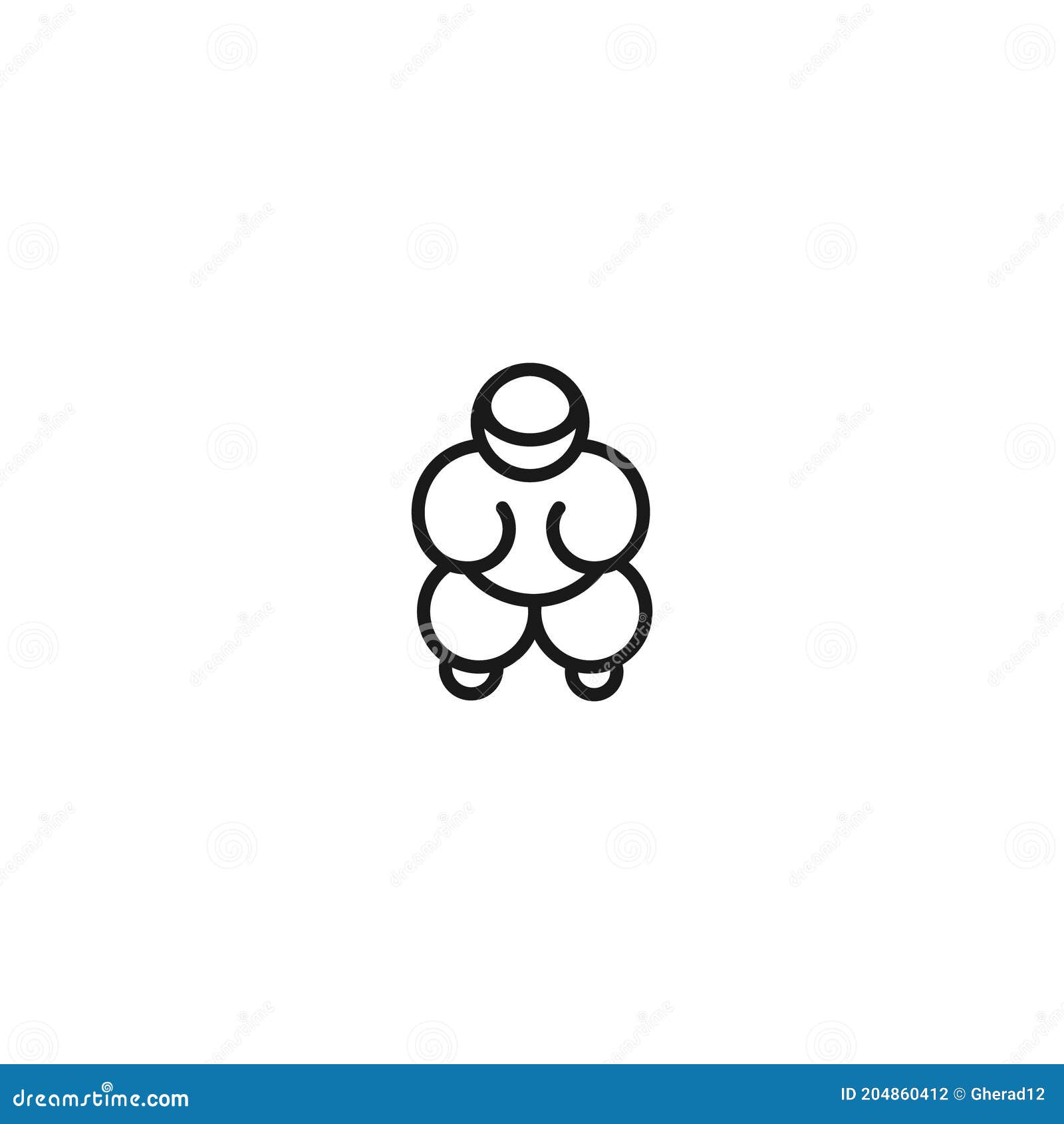 Circle Dot Human Letter I Or T Logo Design Template Element Cartoon ...