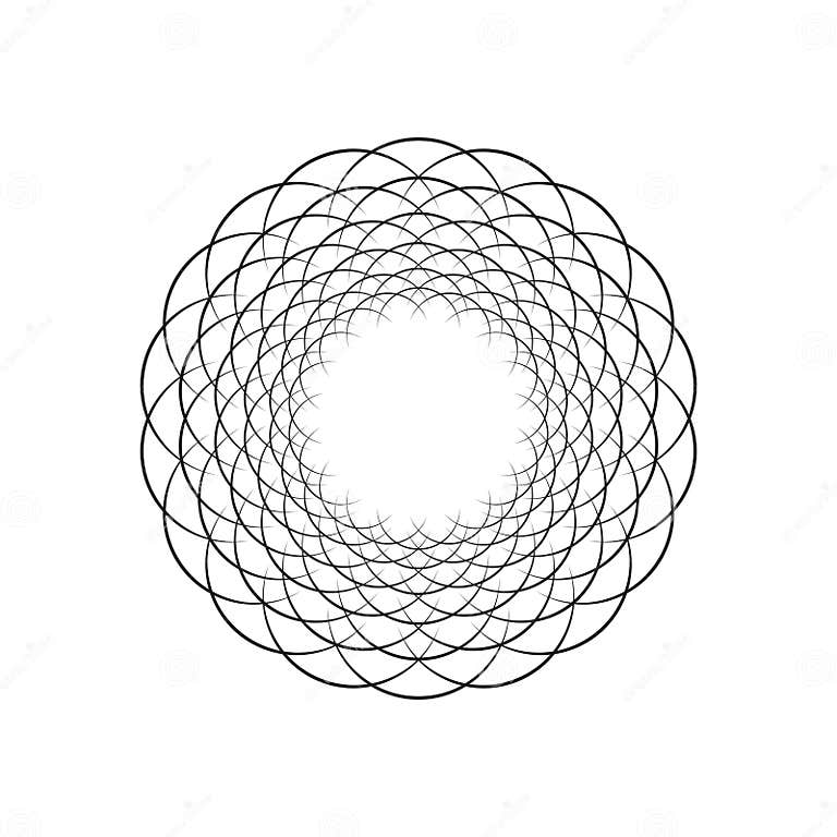 Abstract Circle Icon Vector Stock Illustration - Illustration of circle ...