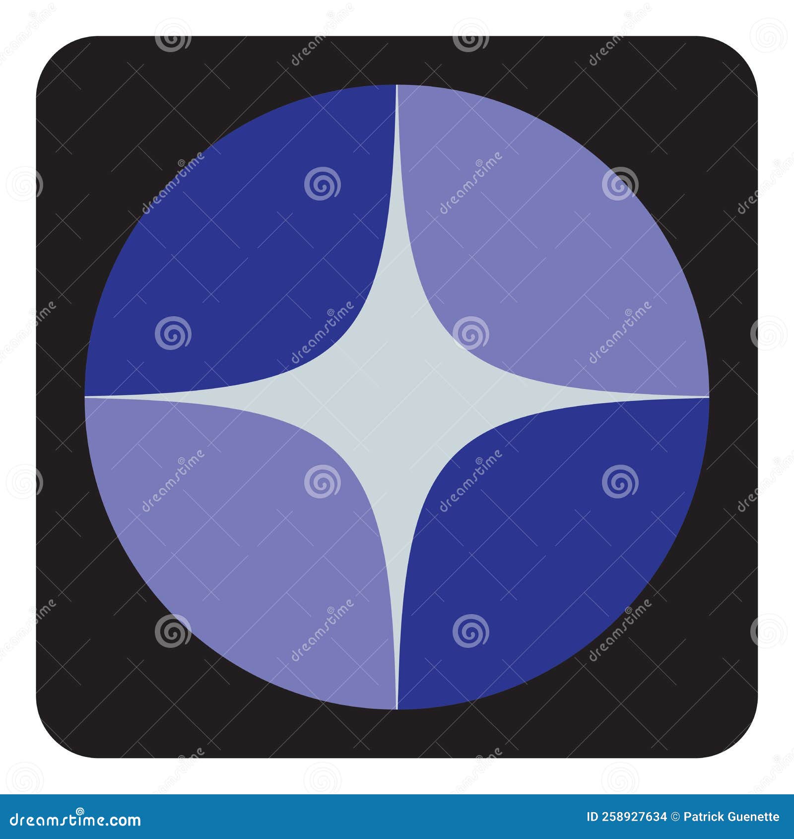 Abstract circle, icon stock vector. Illustration of tunnel - 258927634