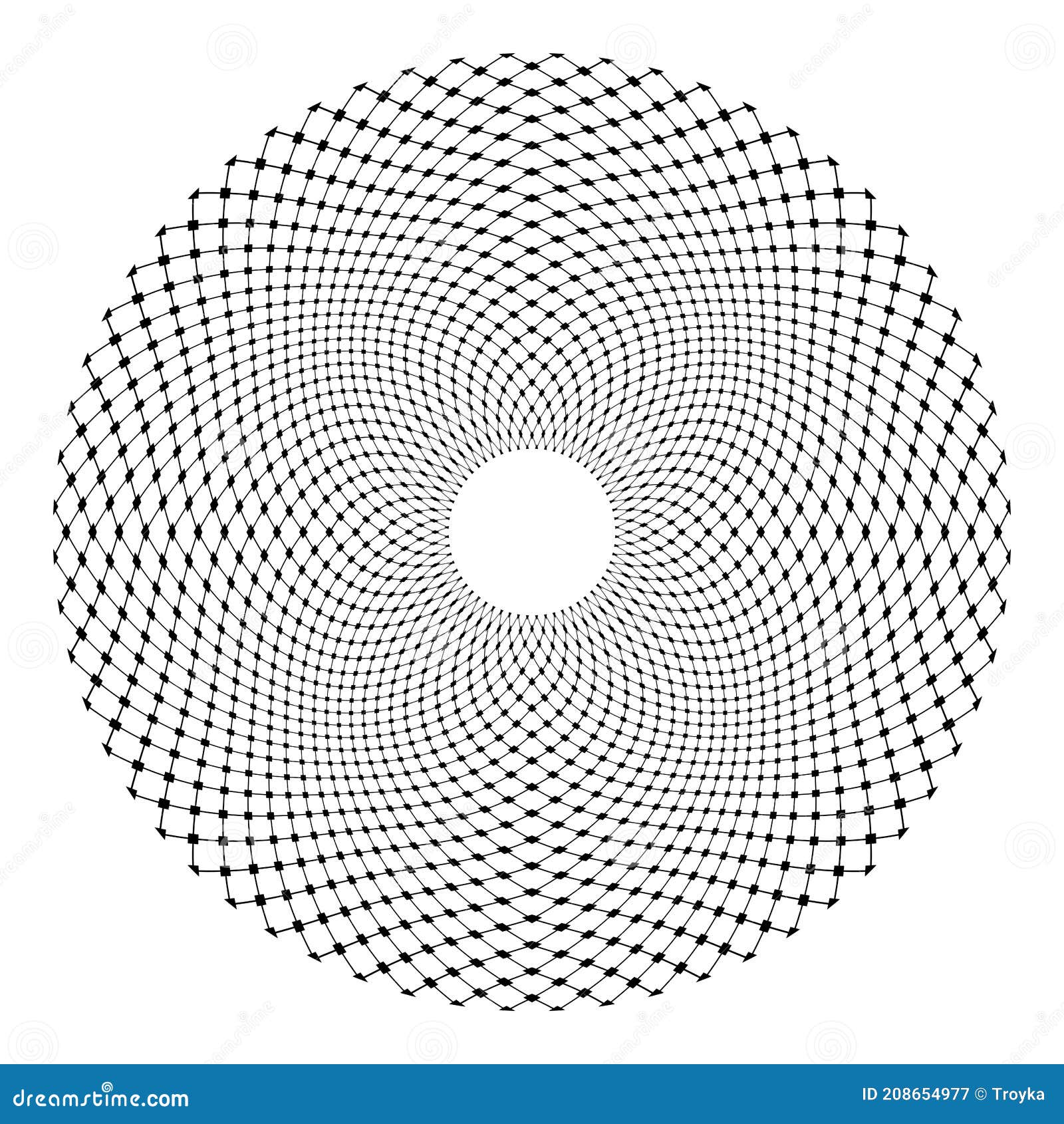 Abstract Circle Lacy Net Pattern Stock Vector - Illustration of netting ...