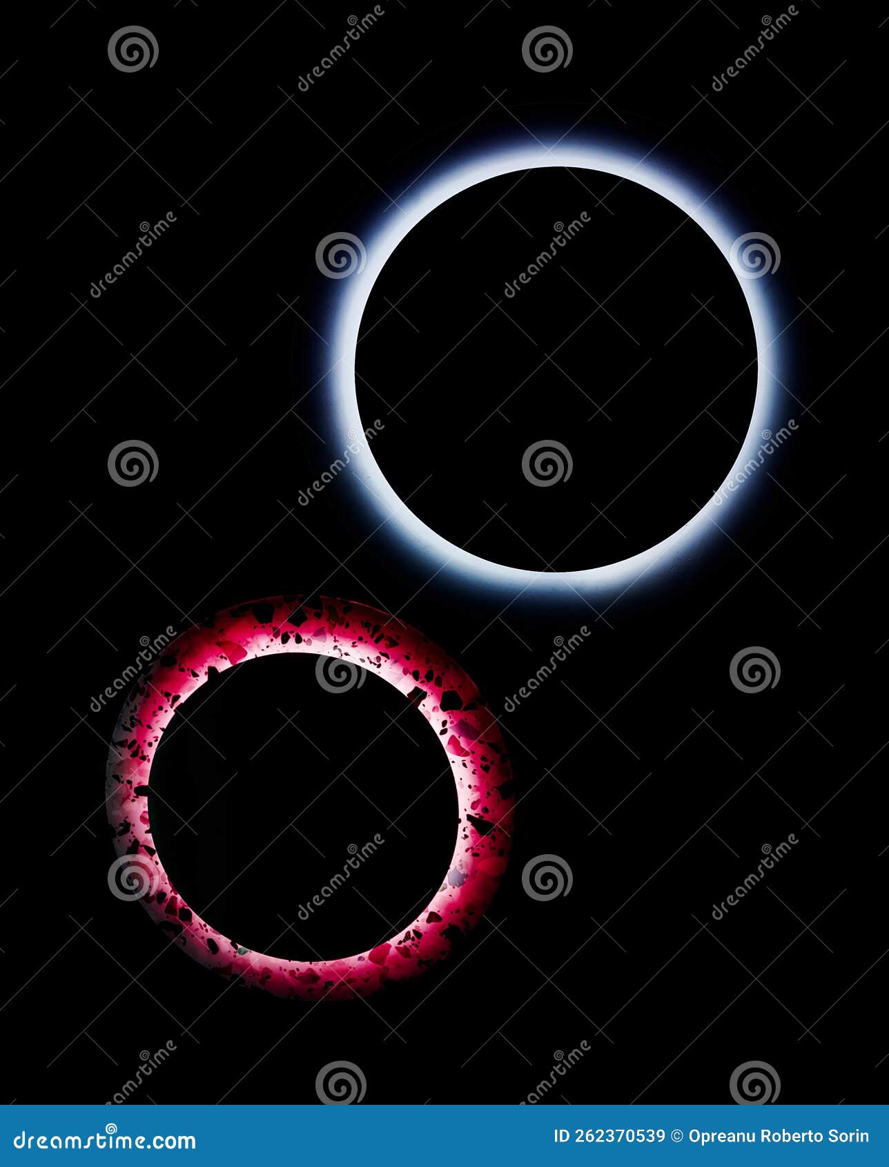 Abstract circle led light stock illustration. Illustration of neon ...