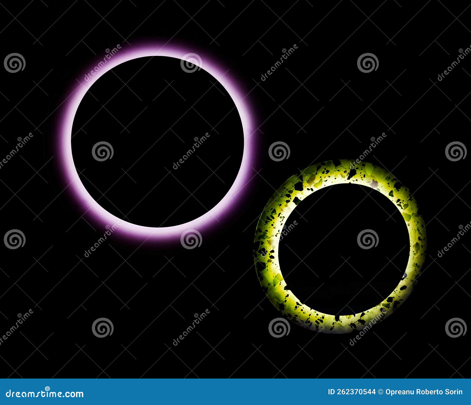 Abstract circle led light stock illustration. Illustration of glow ...