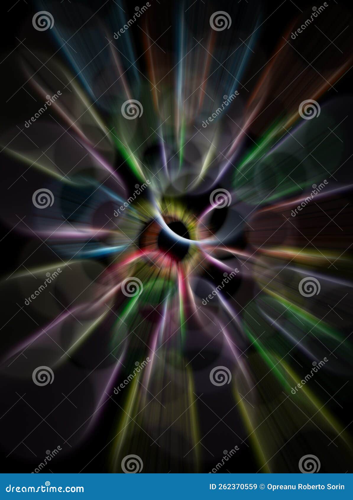 Abstract Circle Led Light Zoom Blur Stock Illustration - Illustration ...