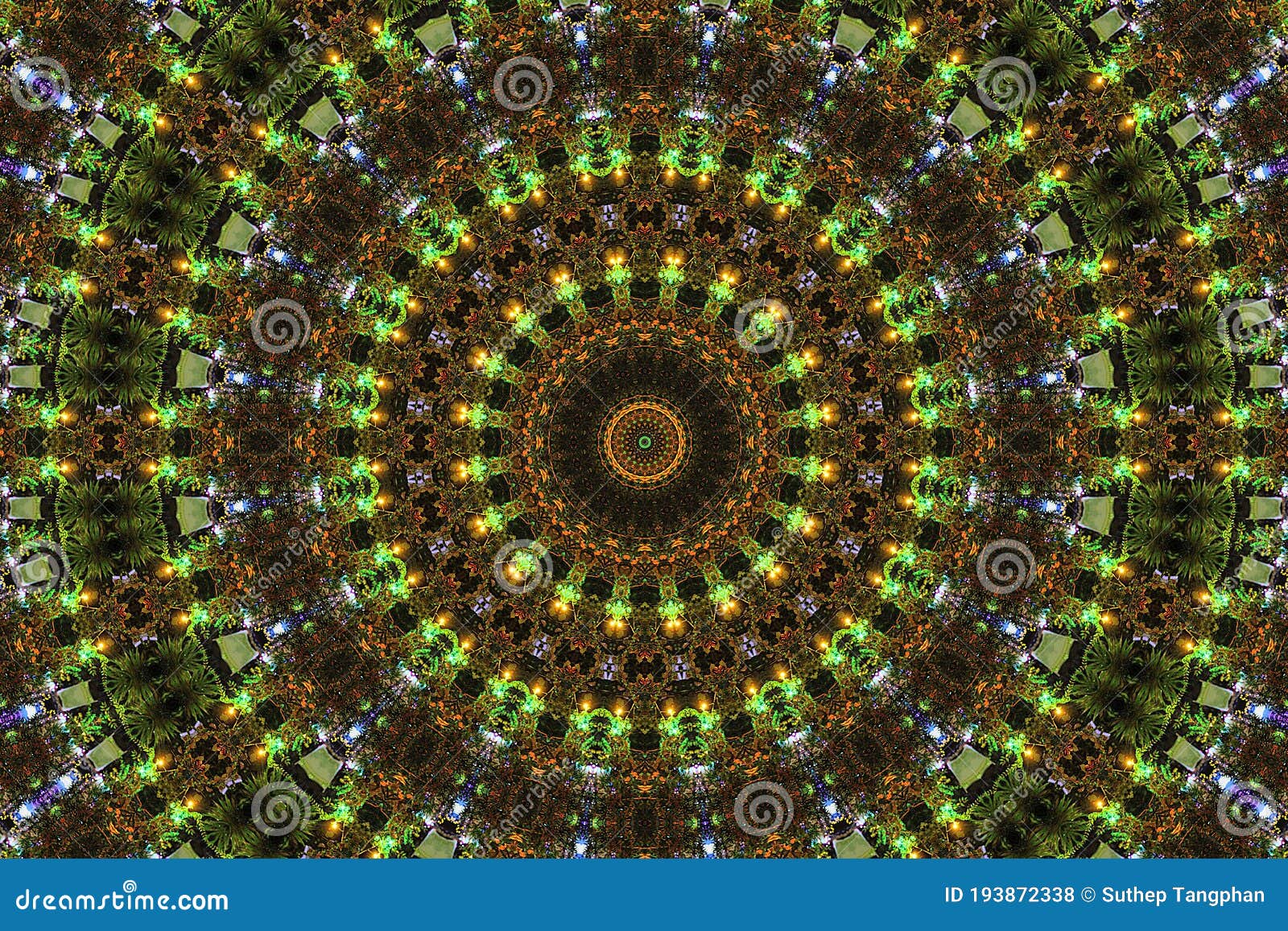 Abstract Circle Light Patterns are Obtained from the Image Processing ...