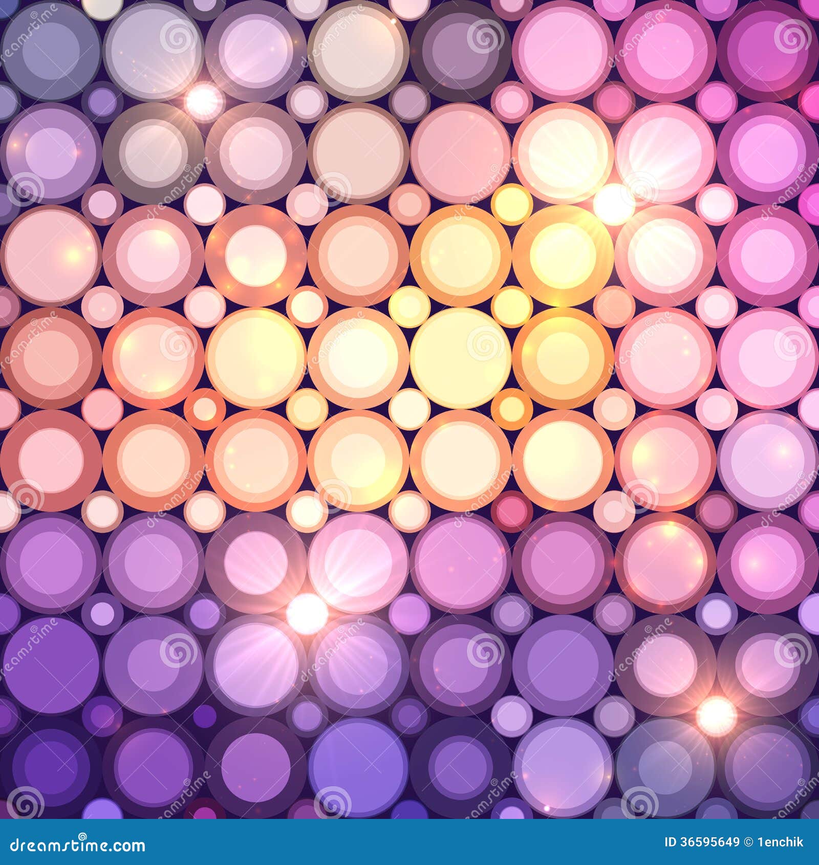 Abstract Circle Lights Vector Background Stock Vector - Illustration of ...