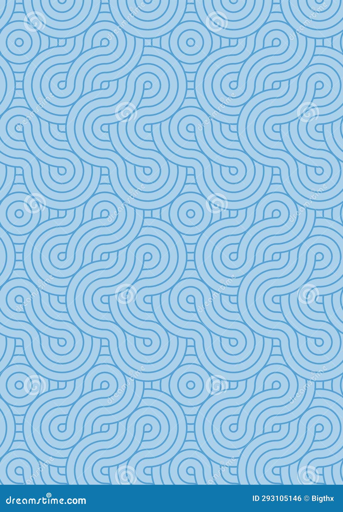 Abstract Circle Line Background Illustration Paper Size with Blue Color ...