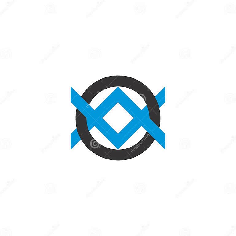 Abstract Circle Linked Cross X Logo Vector Stock Vector - Illustration ...